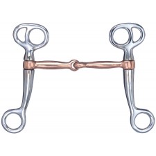 METALAB TOM THUMB SNAFFLE BIT W/COPPER MOUTH 5"